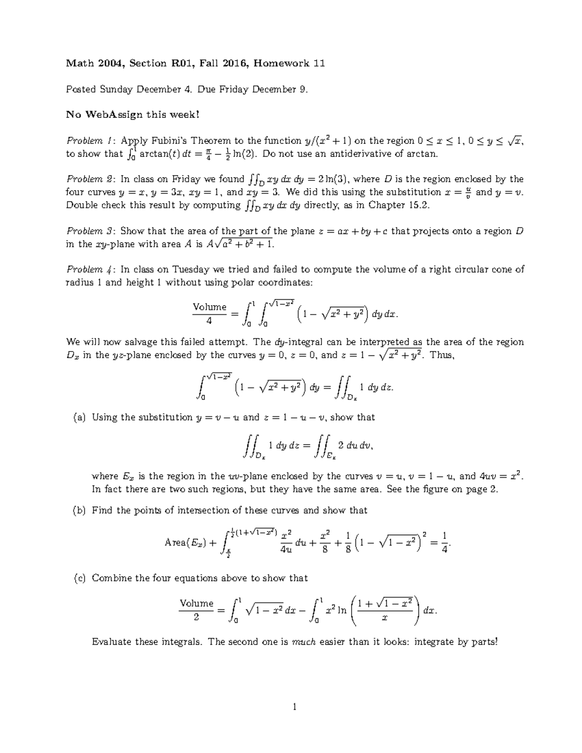 HW11, questions + solutions - Math 2004, Section R01, Fall 2016 ...