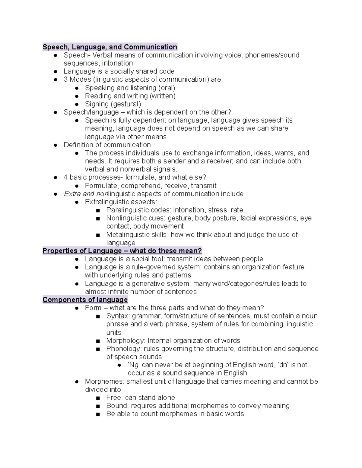 SPPA215 EXAM Guide - Exam Prep - Speech, Language, and Communication ...