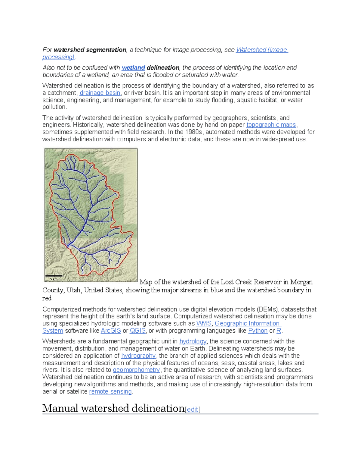 Detailed Explanation for Watershed delienation - For watershed ...