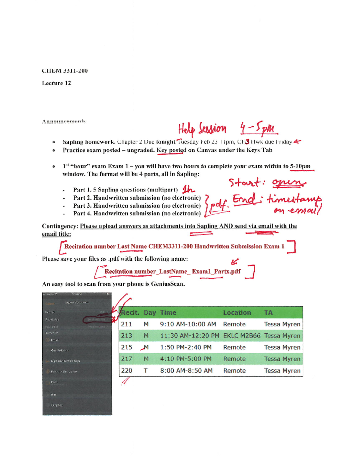 Lecture 12 SP21 CHEM3311-200 - CHEM 3311 - Studocu