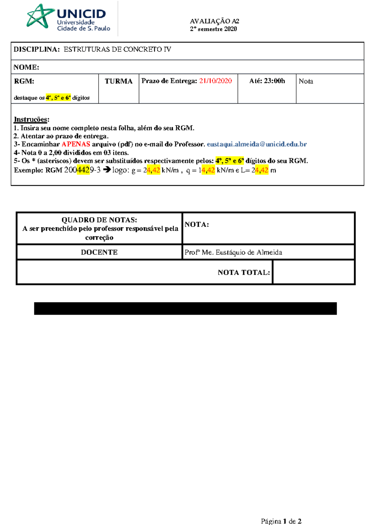 Exame 2020, questões - Warning: TT: undefined function: 32 Warning: TT: undefined function: 32 ...