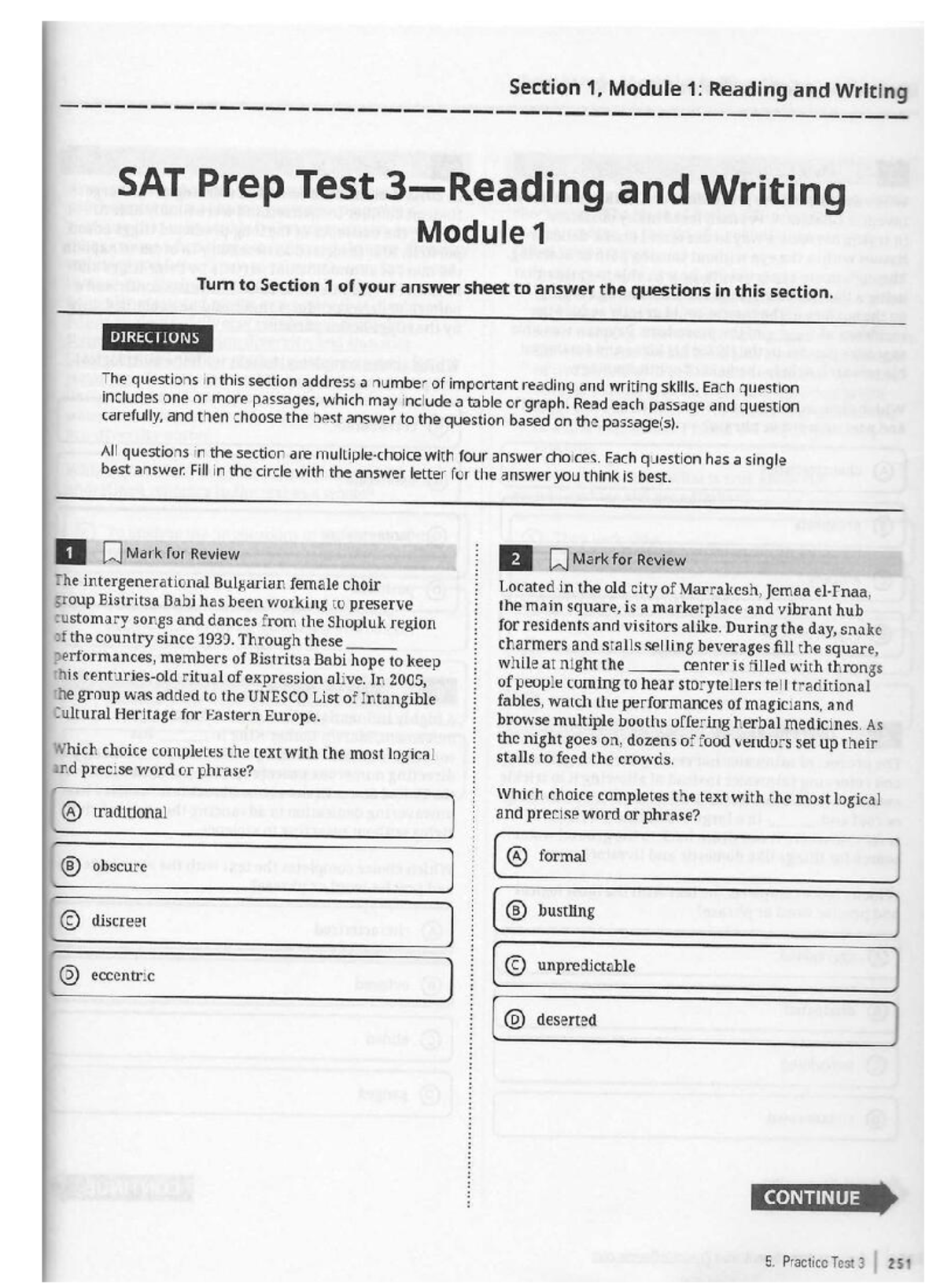 Verbal 27-11 - chả có j - Section 1, Module 1: Reading and Writing SAT ...