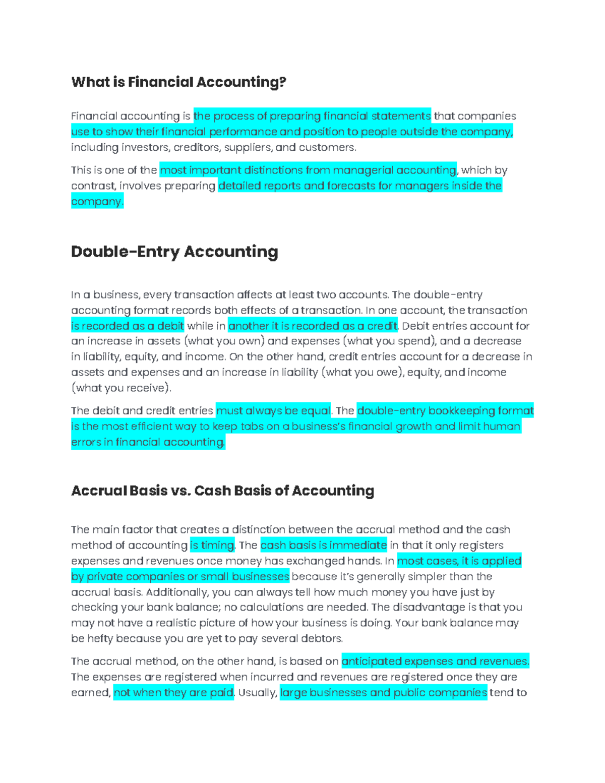 What is Financial Accounting - What is Financial Accounting? Financial ...