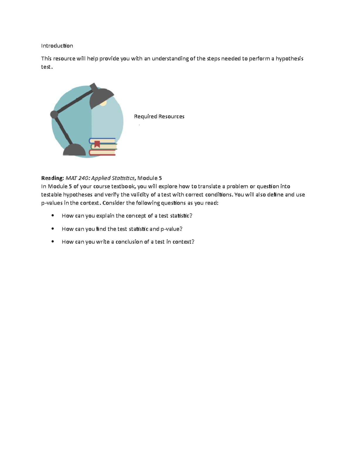 Module 5 intro - This resource will help provide you with an ...