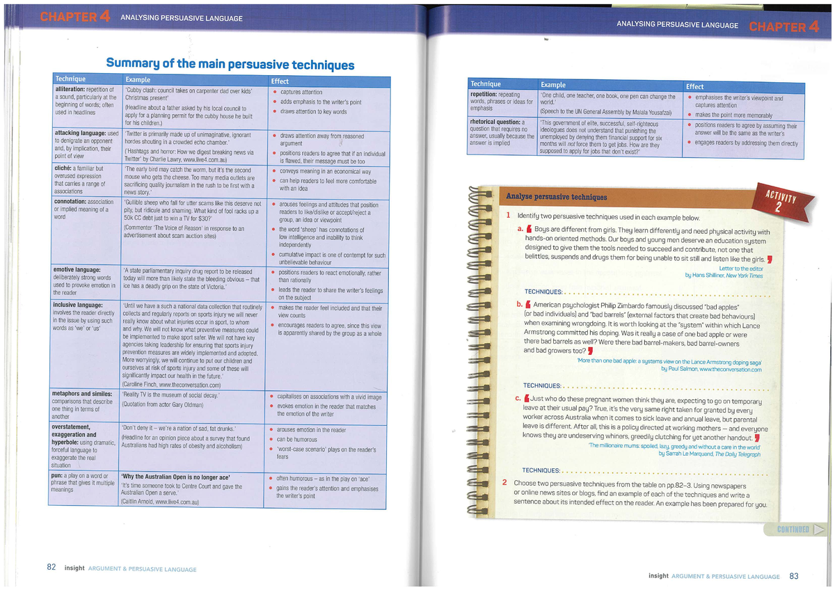 List of persuasive techniques - Studocu