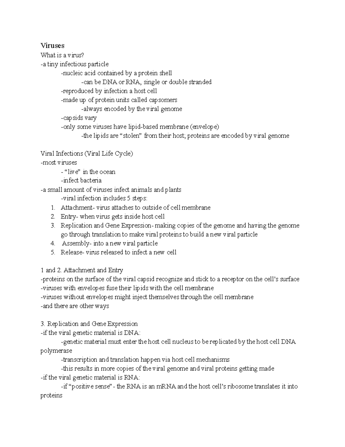 Lecture 26 - Viruses What is a virus? -a tiny infectious particle ...