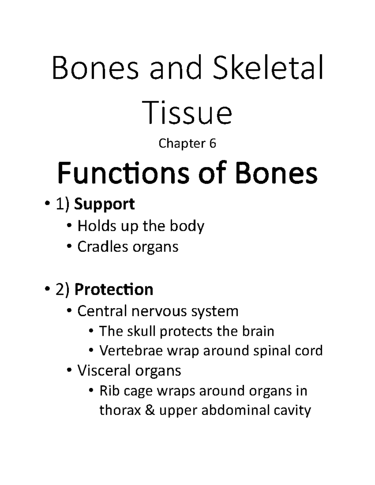 Ch 6-Bones and Skeletal Tissue - Bones and Skeletal Tissue Chapter 6 ...
