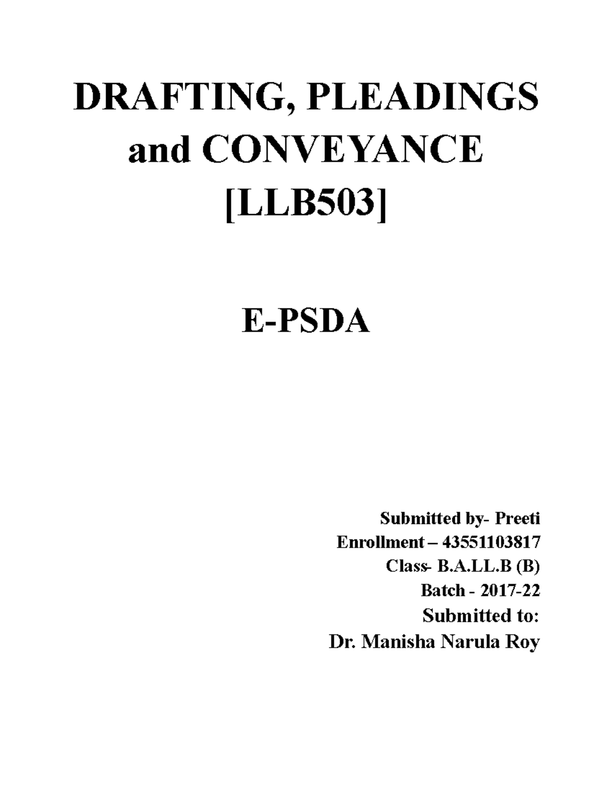 Drafting pleadings & conveyancing notes for exam purpose - DRAFTING ...