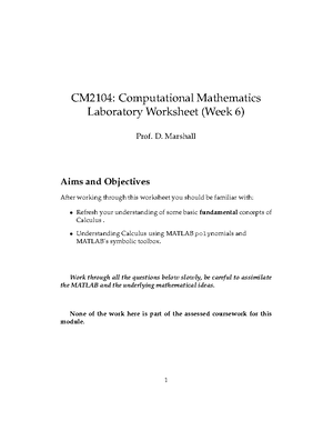 CM2104 2015-2016 Lab Sheet Week 10&11 - CM2104: Computational ...