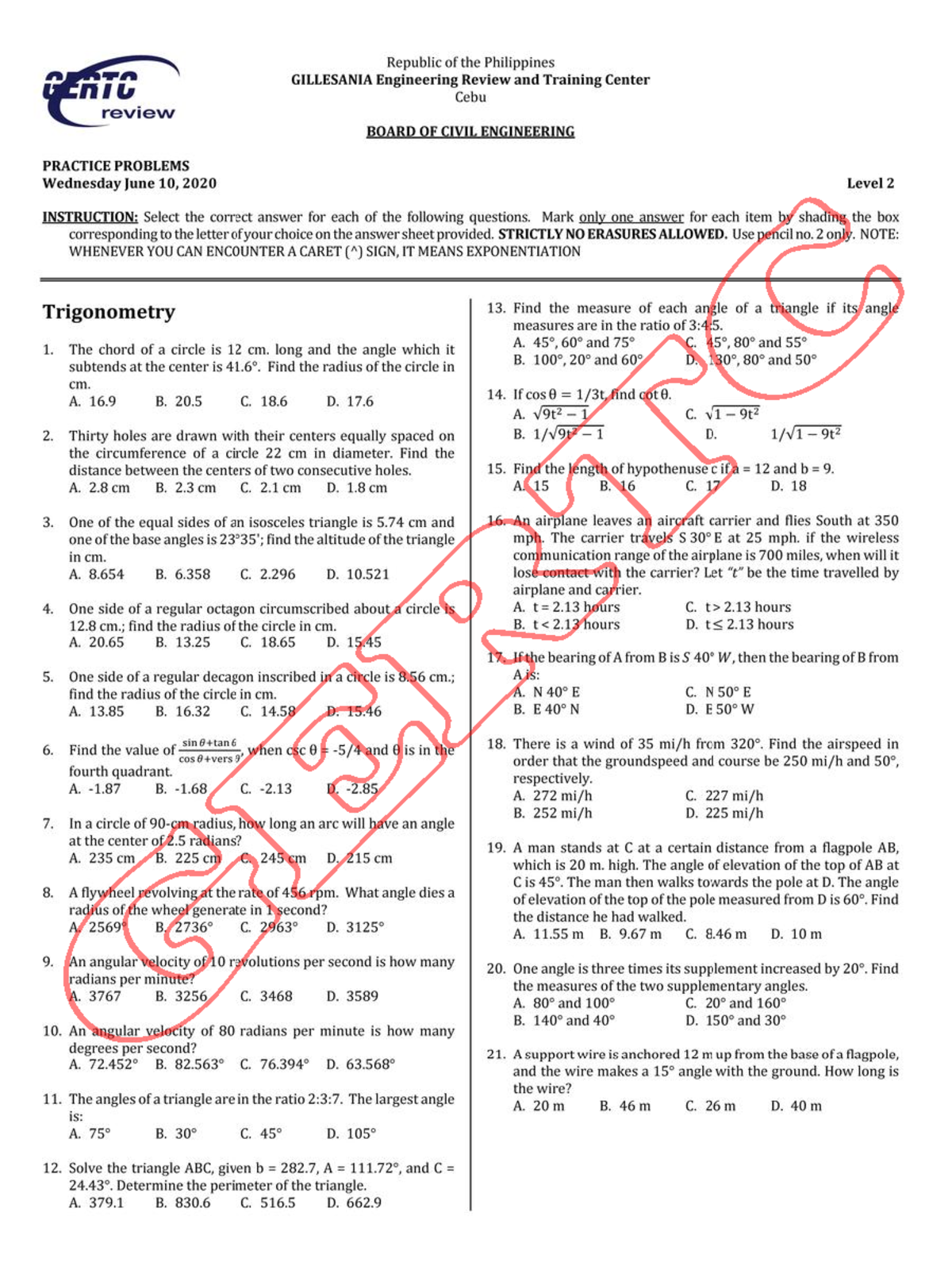 Level 2 practice module - Civil Engineering - Studocu