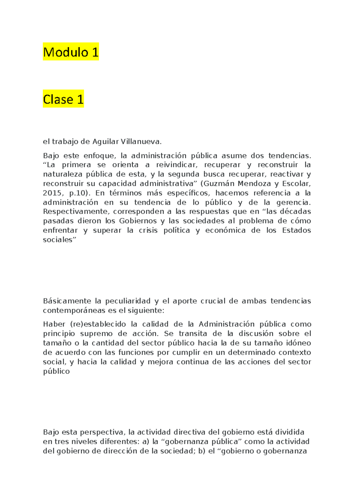 Introduccion A LAS Politicas Publicas . MOD 1 Y 2 - Modulo 1 Clase 1 el ...