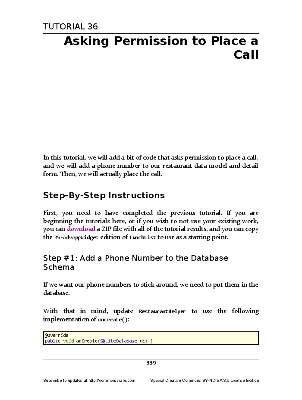 And Tutorials-3 1-CC-54 - TUTORIAL 36 Asking Permission to Place a Call ...