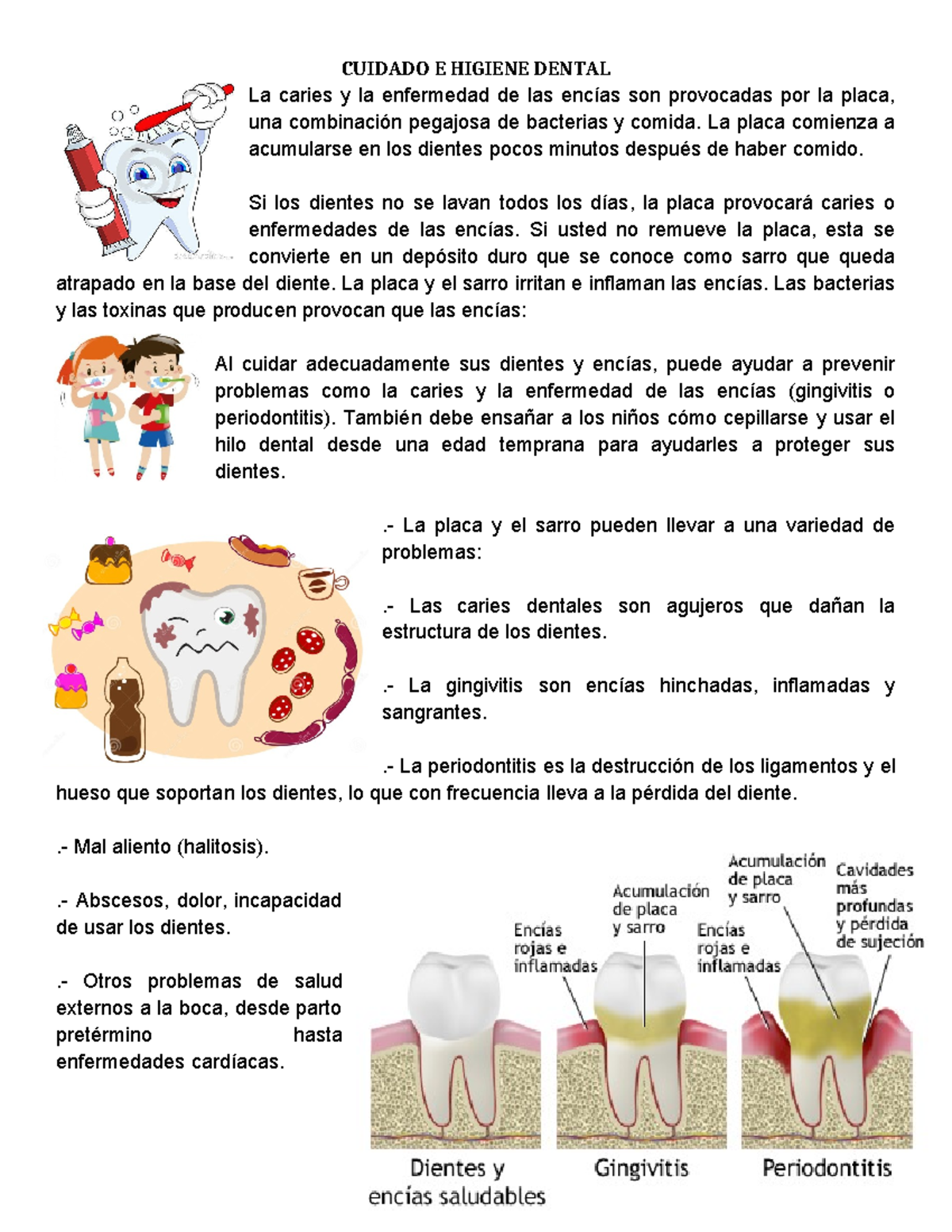 24 Cuidado Higine Dientes bucal dental - CUIDADO E HIGIENE DENTAL La ...