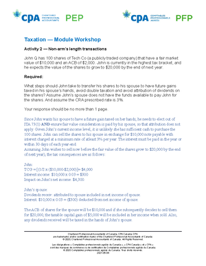 Exam Question Examples - Chartered Professional Accountants of Canada ...