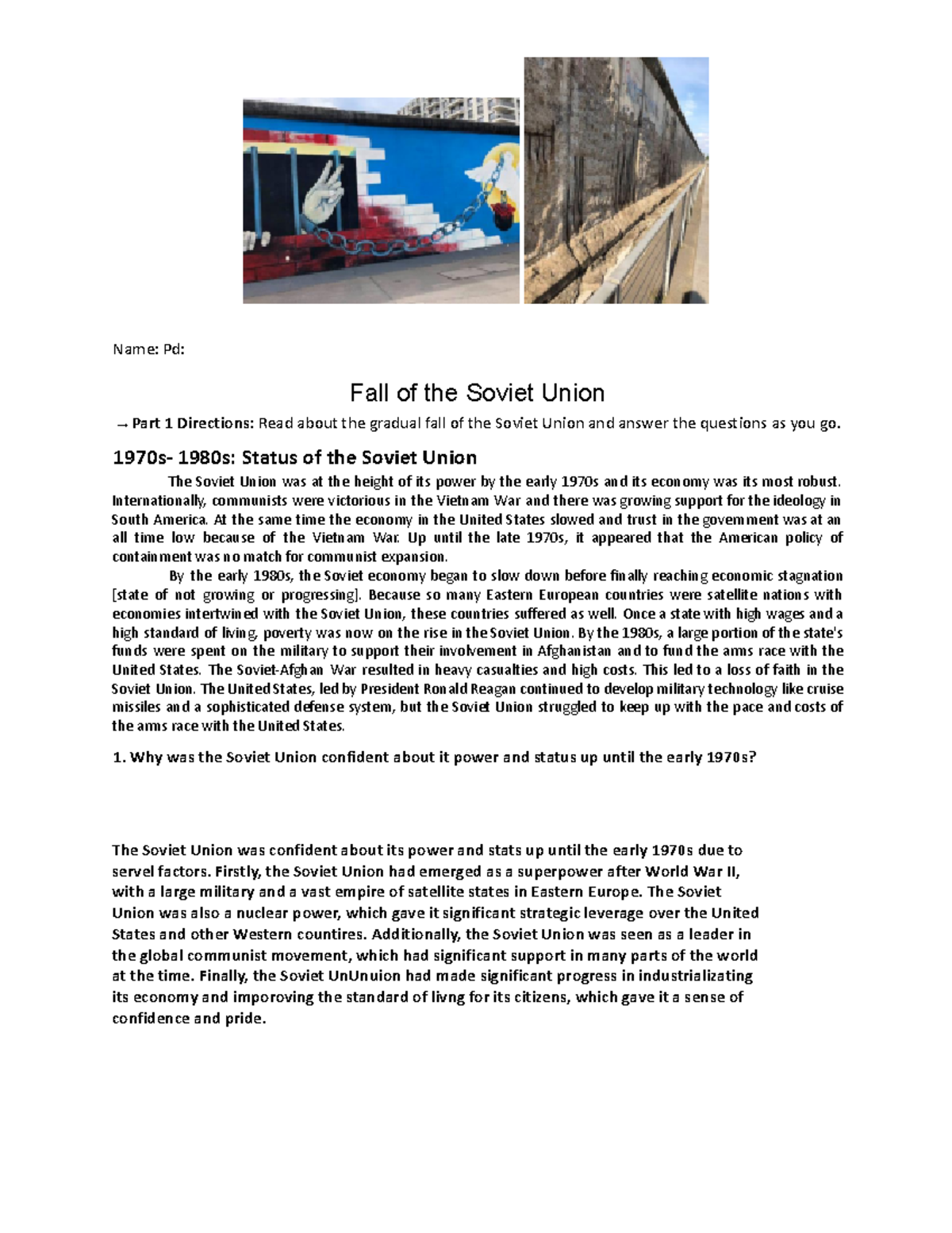 Brianna Avalos - Fallofthe Soviet Union Readingand Cartoon Analysis-1 ...