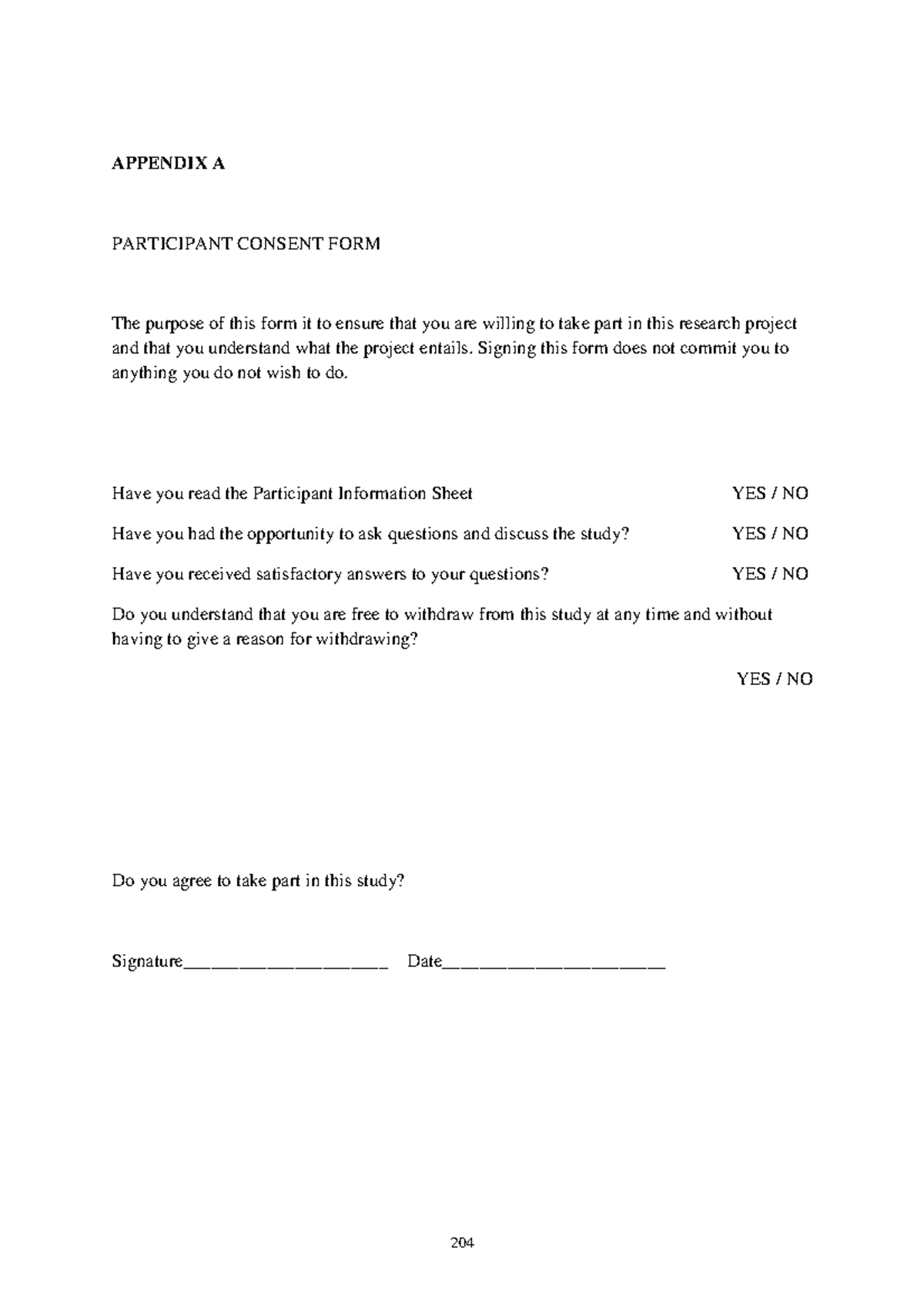 Understanding THE Publishing Field 31 - 204 APPENDIX A PARTICIPANT ...