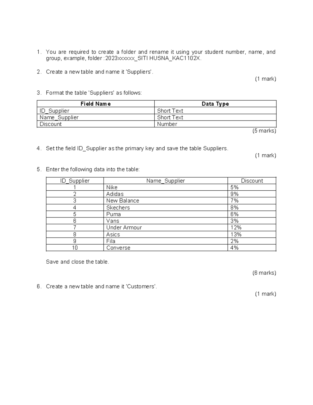 LAB TEST JULY 2023 - tutorial lab test 2023 - You are required to ...