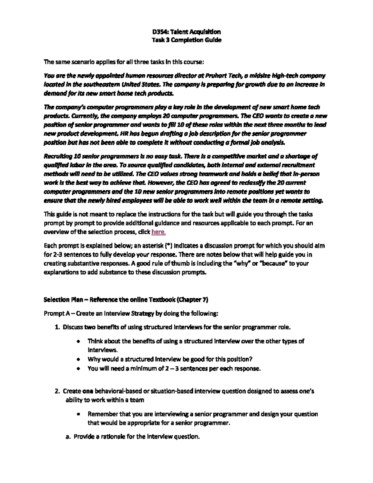 Task 3 D354 - template - Studocu