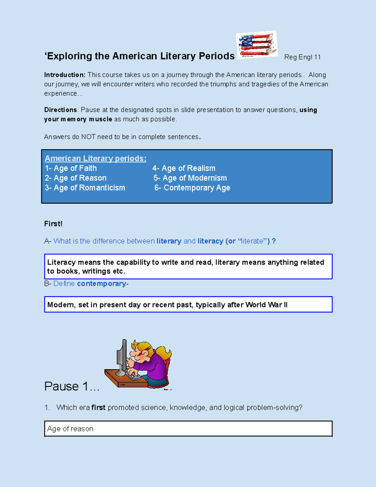 S-C Exploring Amer Lit Per 2024 - ‘Exploring the American Literary ...