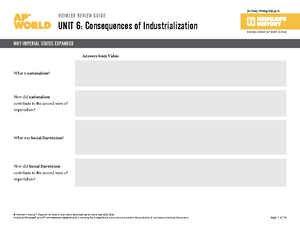 AP World History Unit 5 Study Guide - Unit 5: Revolutions Study Guide ...