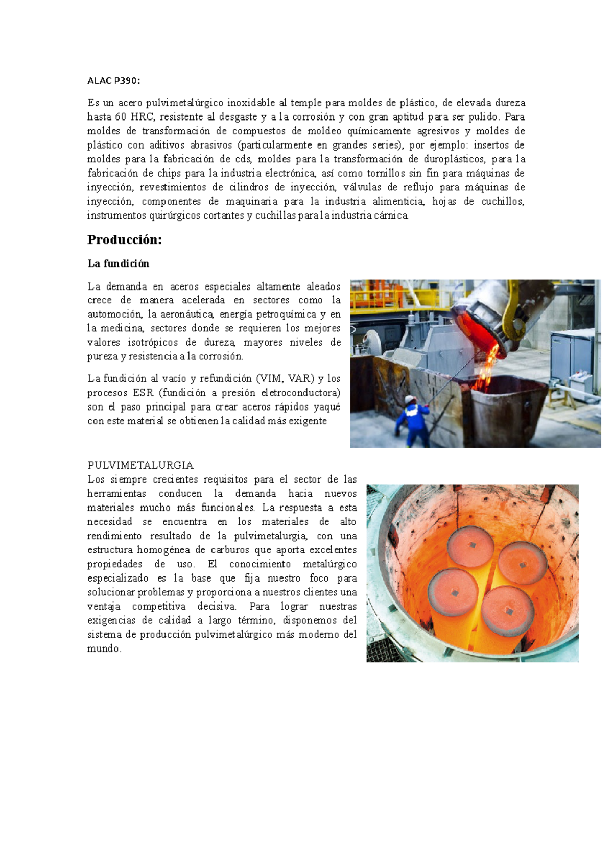 ALAC P390 Microclean - espero les sirva - ALAC P390: Es un acero ...