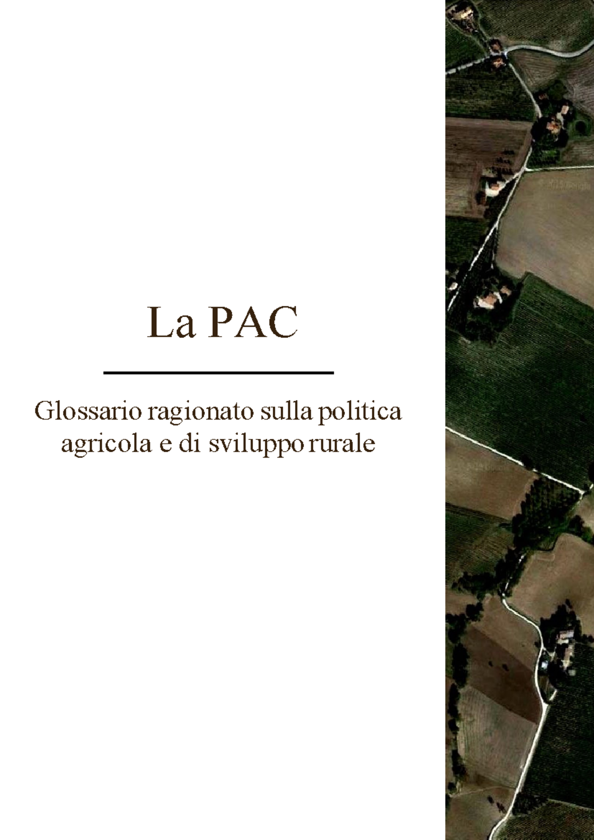 Glossario PAC def da pubblicare web - La PAC Glossario ragionato sulla ...