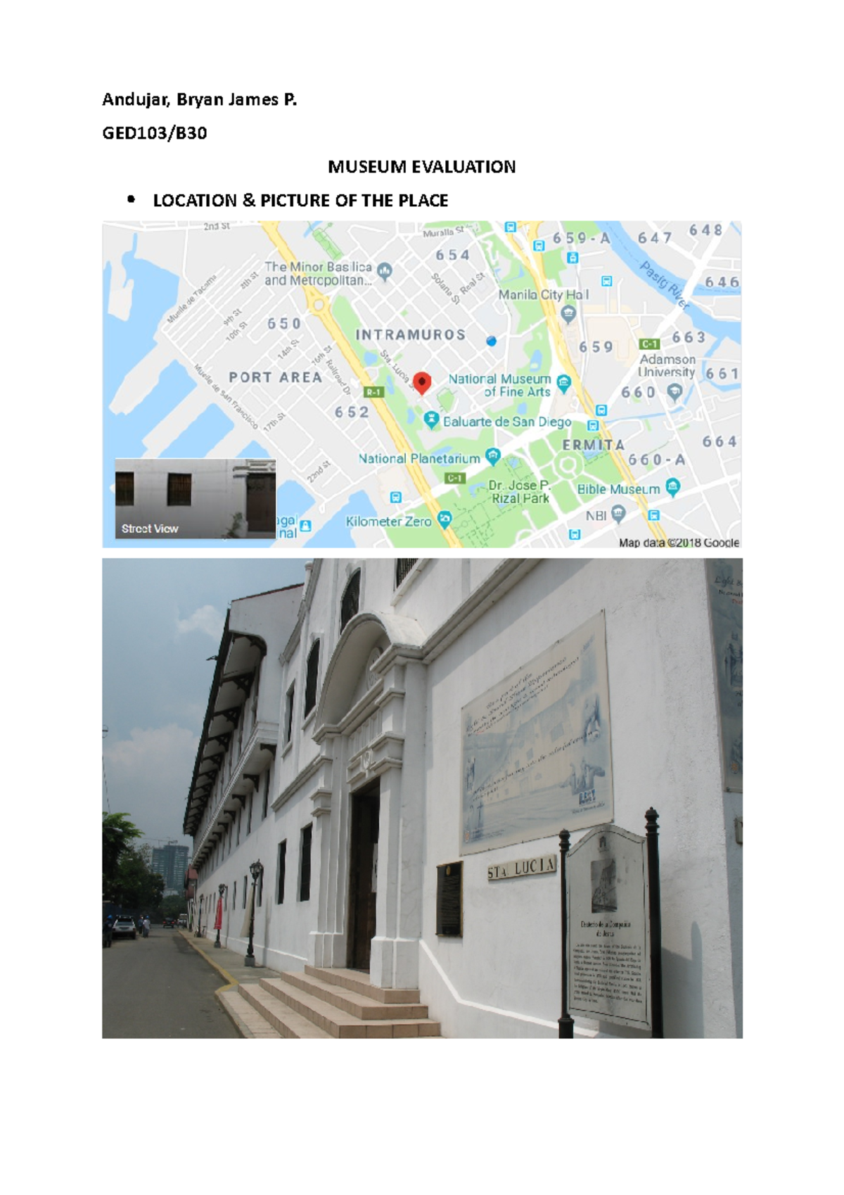 Museum Visit Paper - This is a draft for case study for English eleven ...