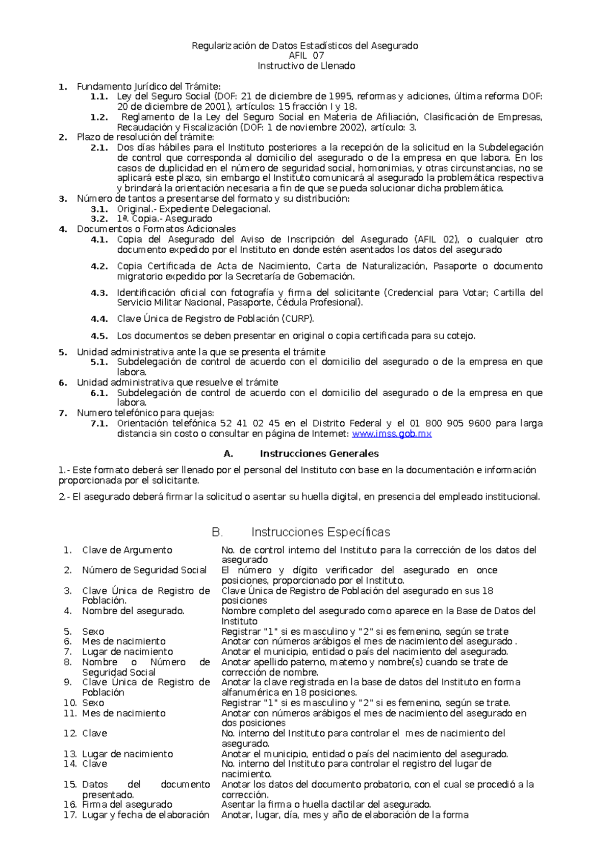 4884.59.59.2.Instruc. de llenado AFIL 07 - Regularización de Datos ...