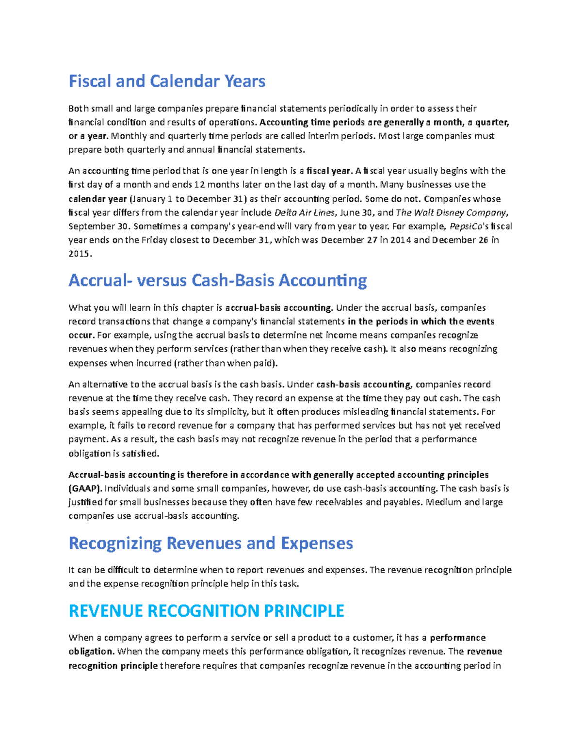 Accounting Notes 1 - Adjusting Entries - Fiscal and Calendar Years Both ...