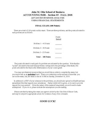 Session 1 Class Handouts - Financial Accounting and Reporting Session 1 ...