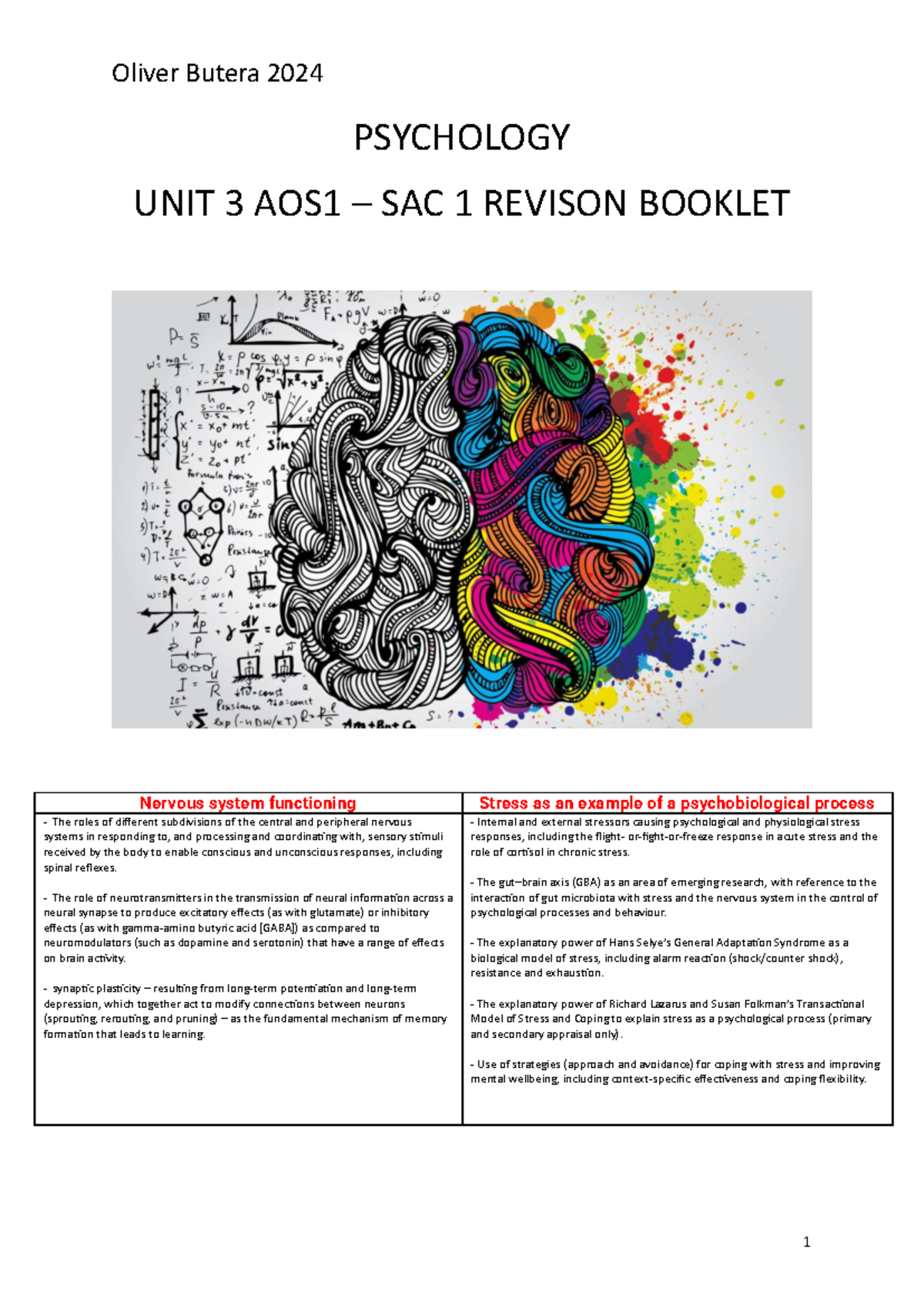 Unit 3 AOS 1 - SAC - Practice Prompt With Potential Responses ...
