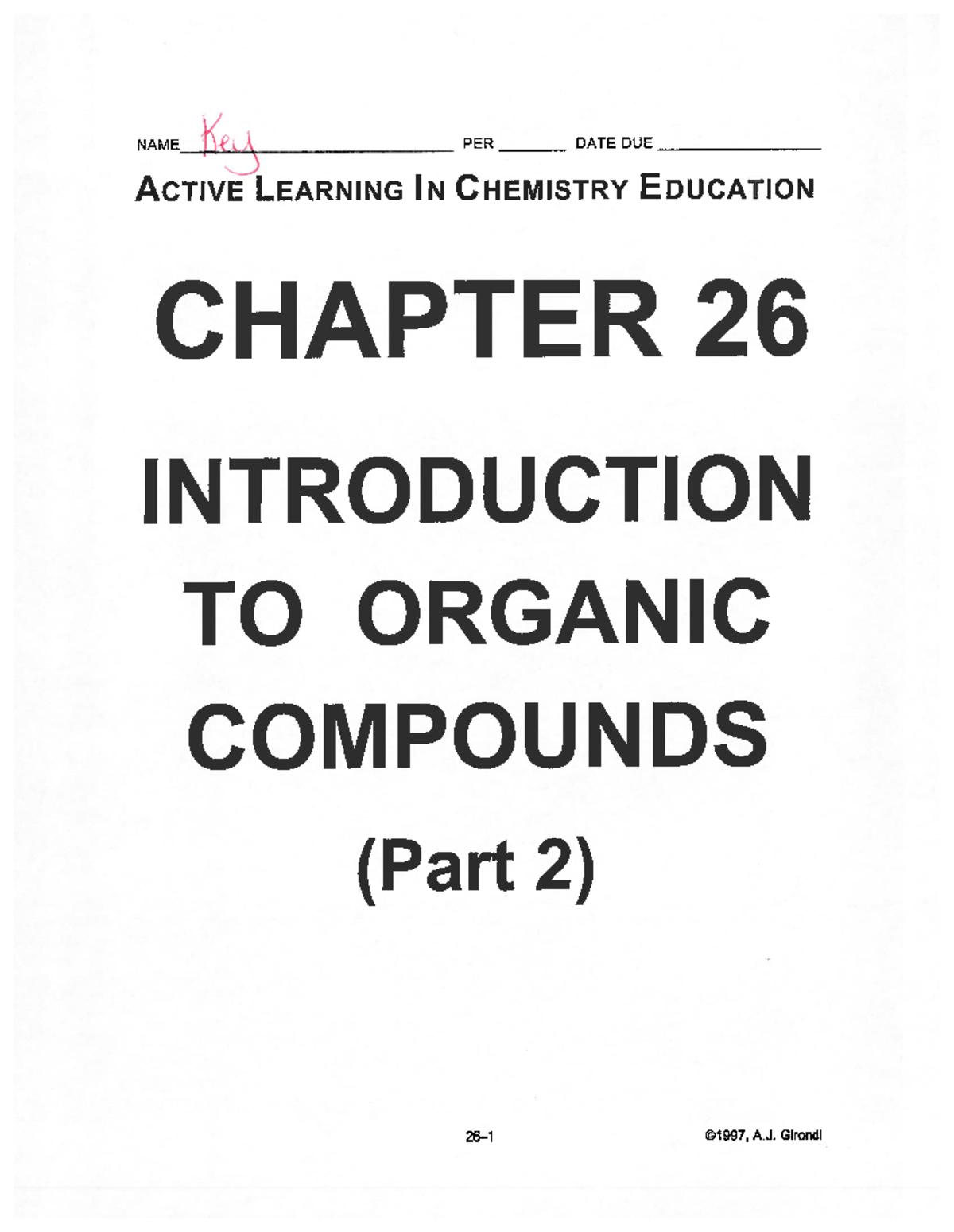 Introduction to Organic Compounds in Chemistry Education - Studocu
