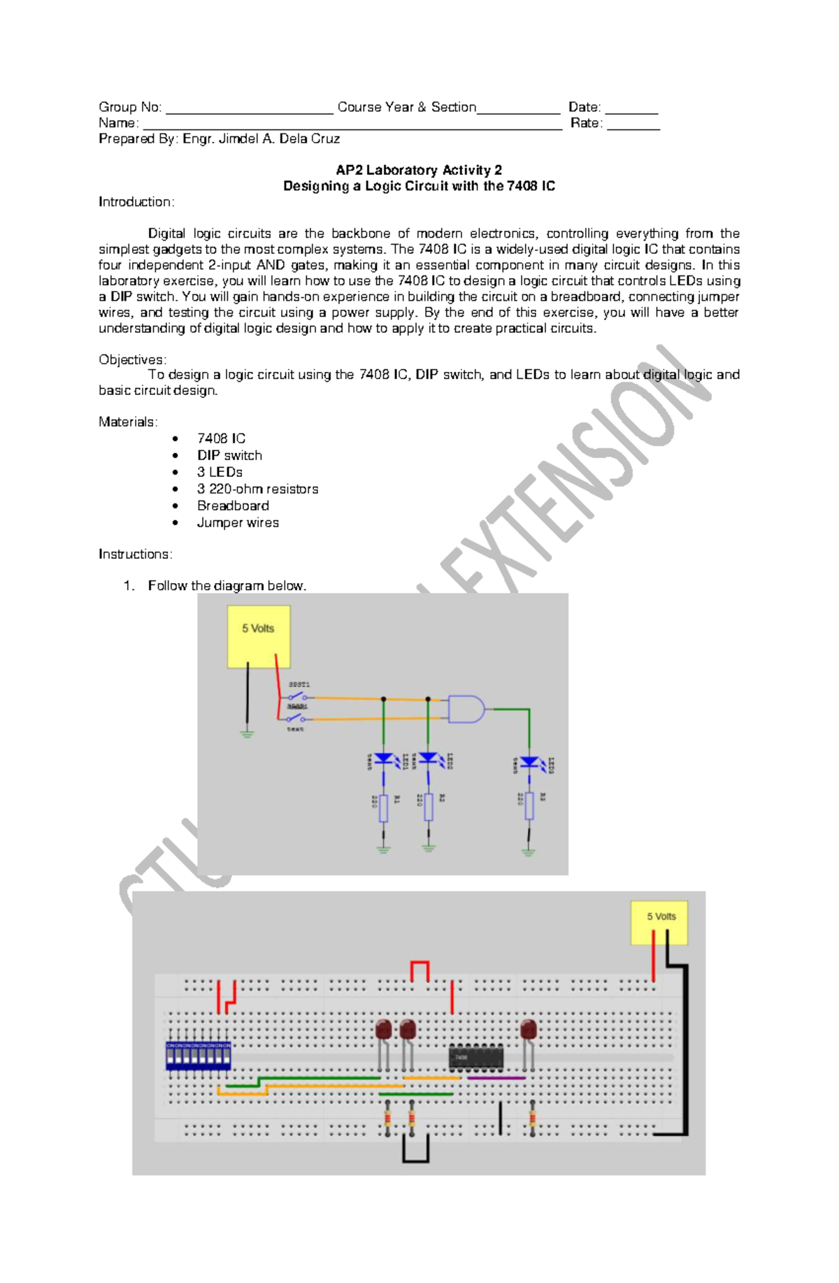 Laboratory-Activity 2 - Group No: ______________________ Course Year ...