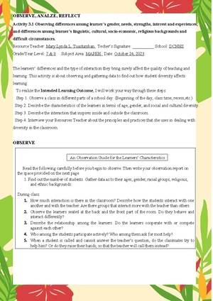 FS1- Lorimar-PDF - This is the complete episode of Field Study 1 - This Episode 1 provides an ...