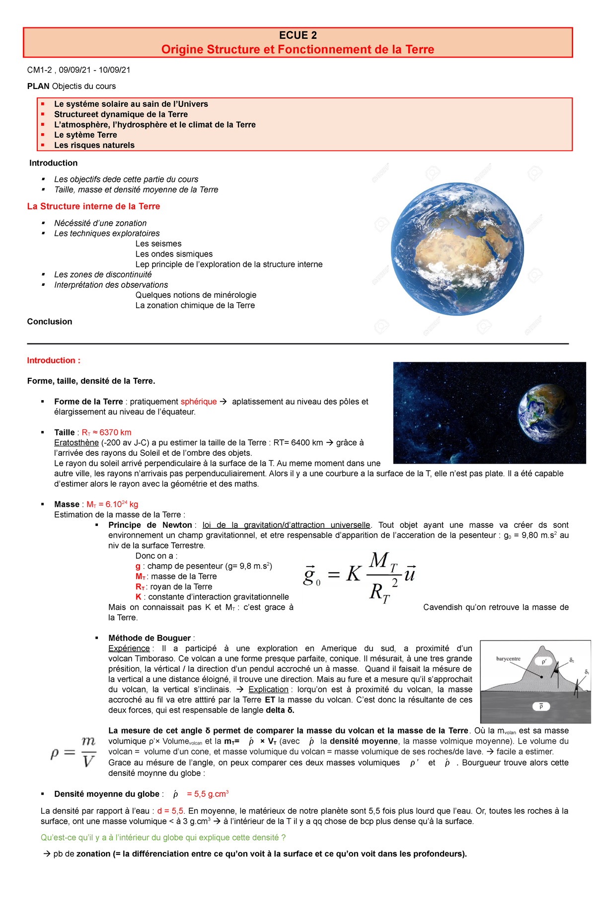 L1 S1- La Structure interne de la Terre (vidéos 1-2) - ECUE 2 Origine ...