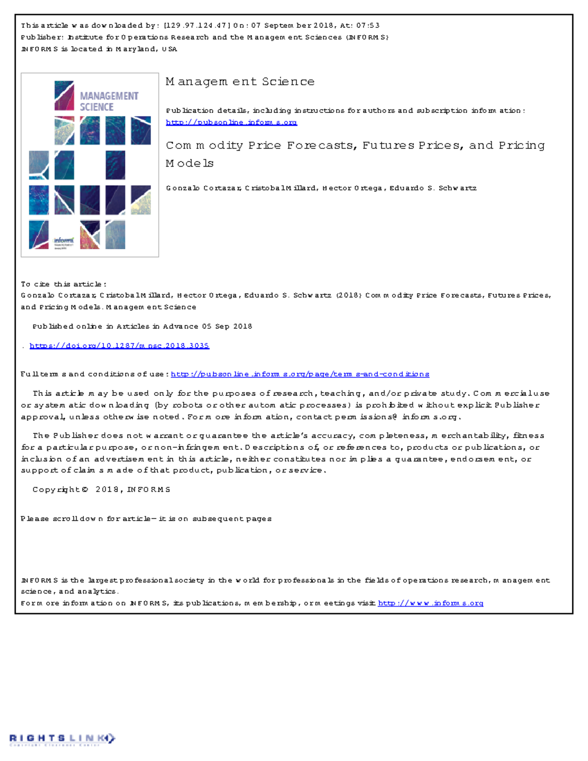 Commodity Price Forecasts, Futures Prices, and Pricing Models - This ...
