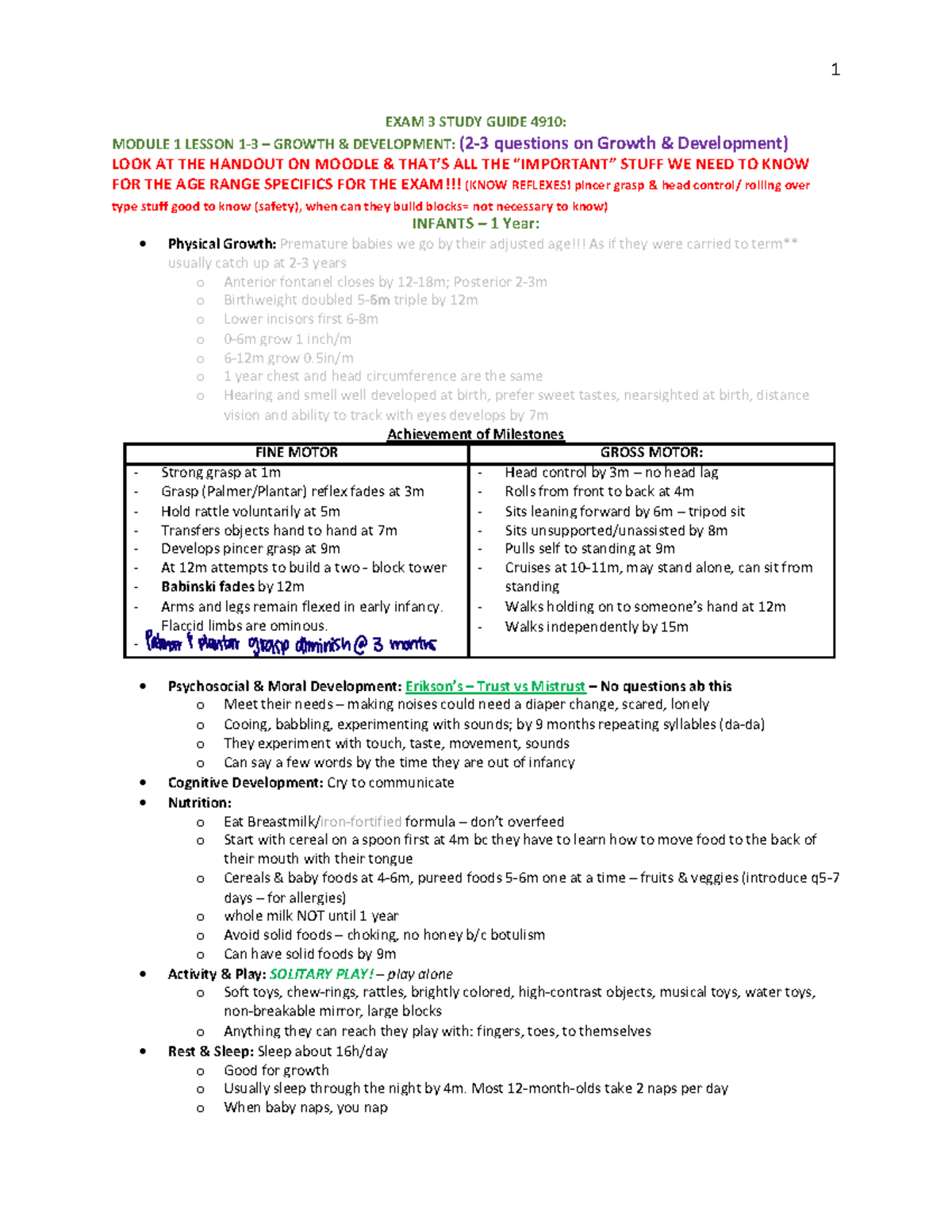 EXAM 3 Study Guide 4910 - EXAM 3 STUDY GUIDE 4910: MODULE 1 LESSON 1- 3 ...