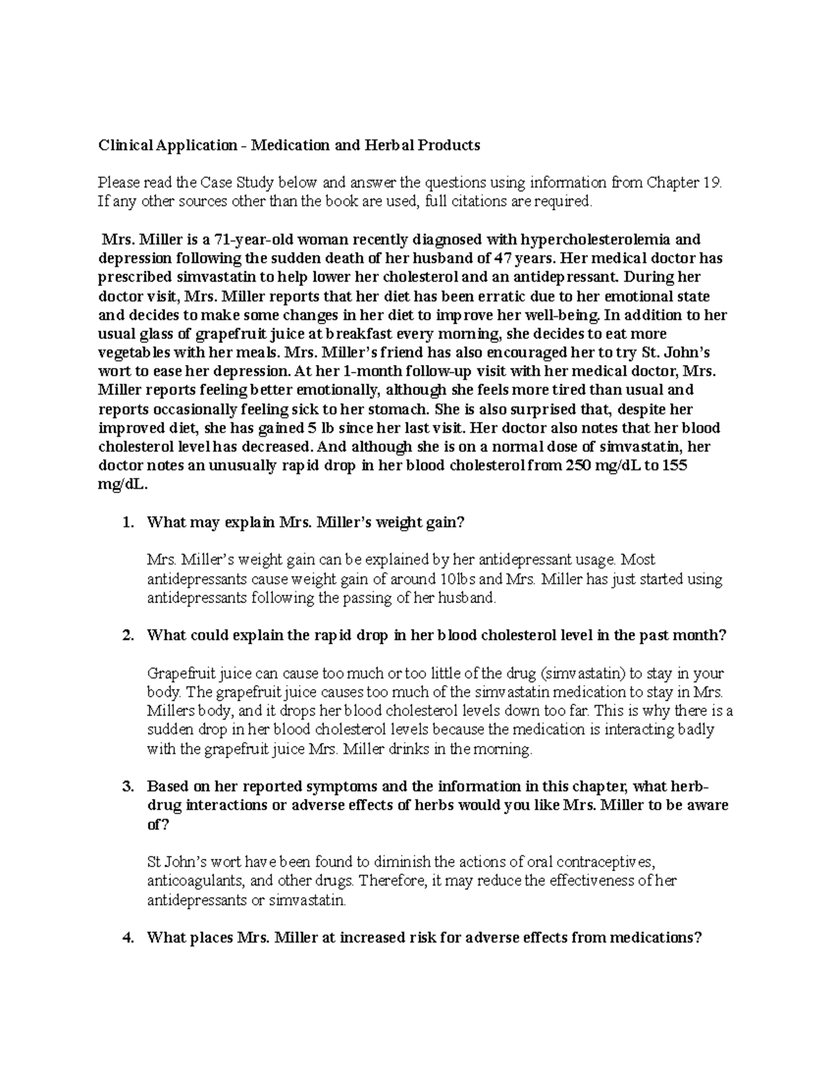 Clinical Application L Online - Clinical Application - Medication and ...