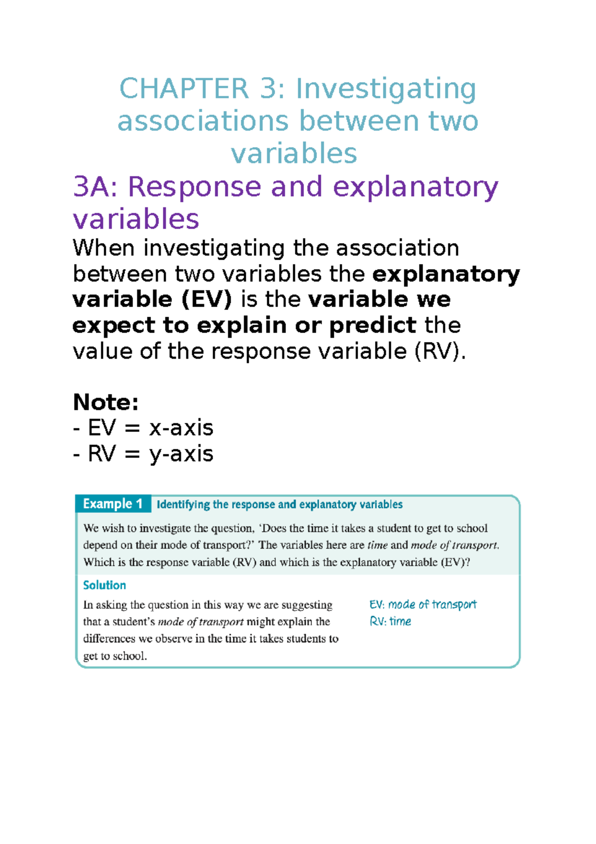 Chapter 3 - aos1 - CHAPTER 3: Investigating associations between two ...