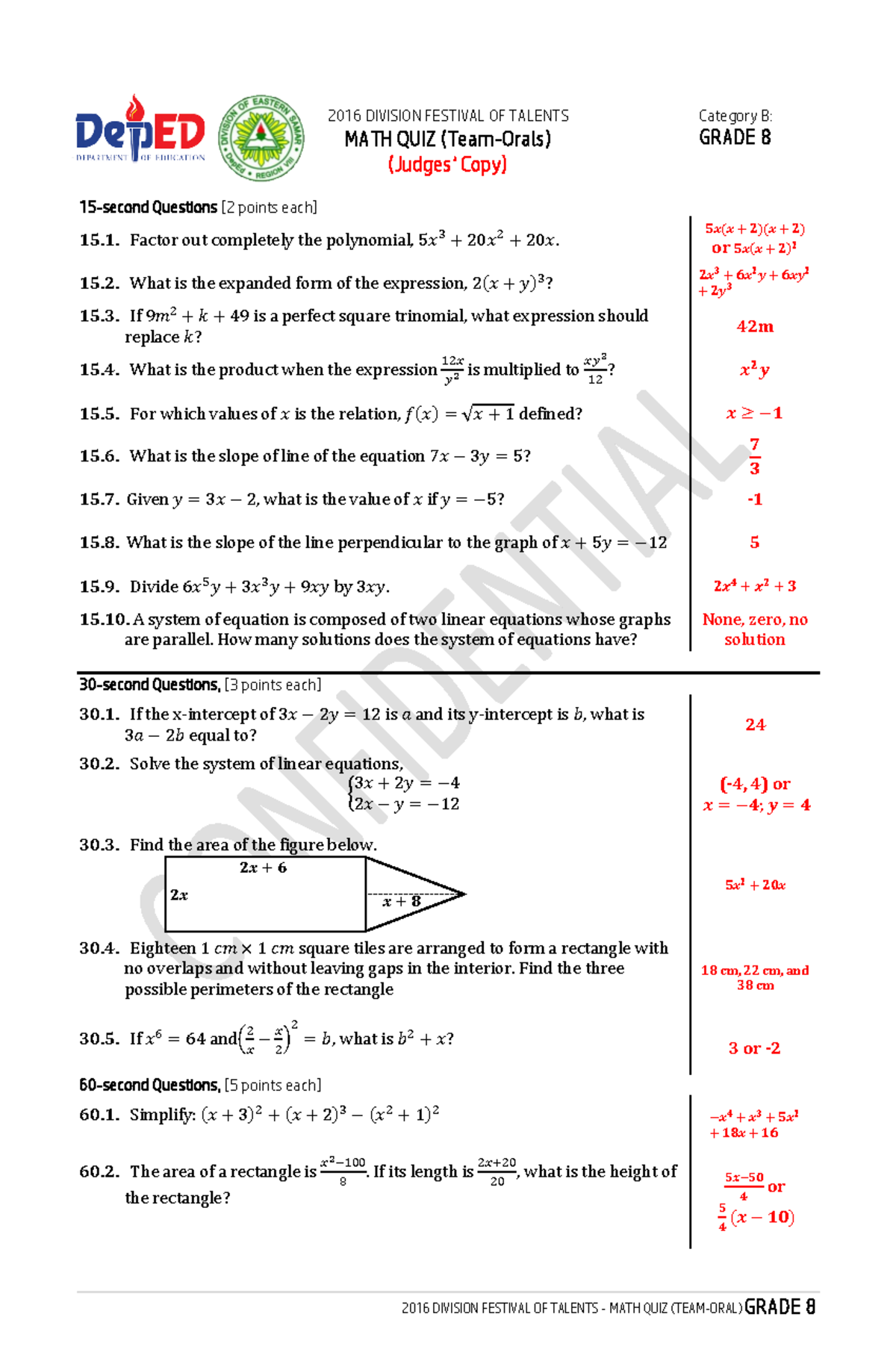 Math-quiz-to-g8 compress - 2016 DIVISION FESTIVAL OF TALENTS MATH QUIZ ...