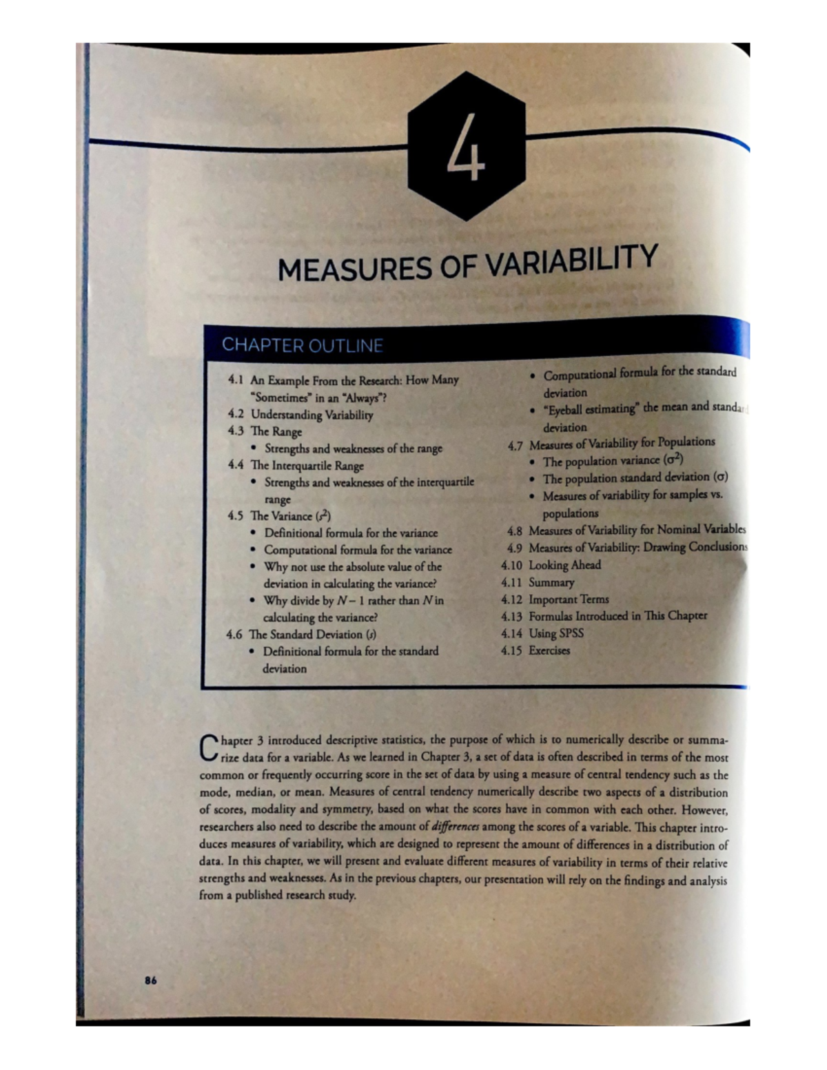 Chapter 4 Tokunaga - textbook - 86 MEASURES OF VARIABILITY 4 An Example ...