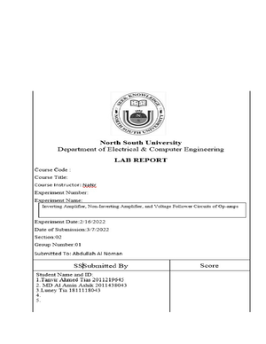 Substation visit report by Md Ikramuzzaman 2012 888043 - North South ...