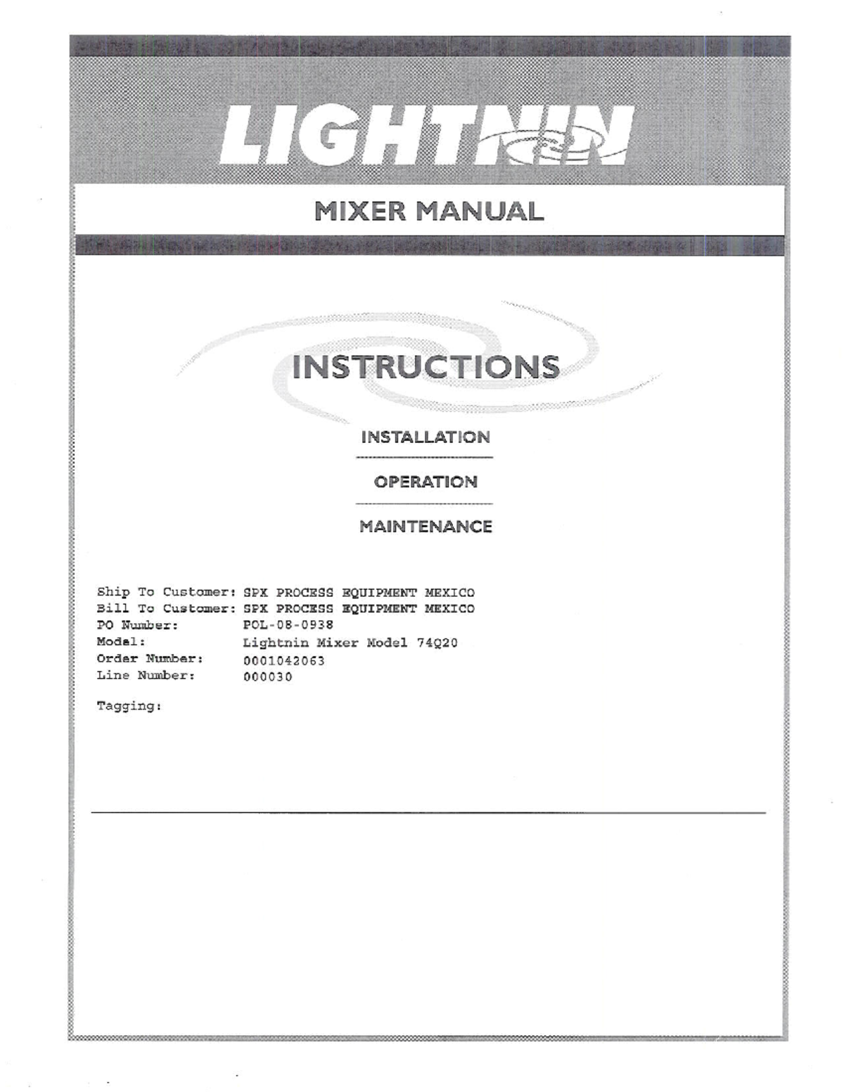Agitadores Lightnin 74Q20 Espanol - Redes y Telemática - Studocu