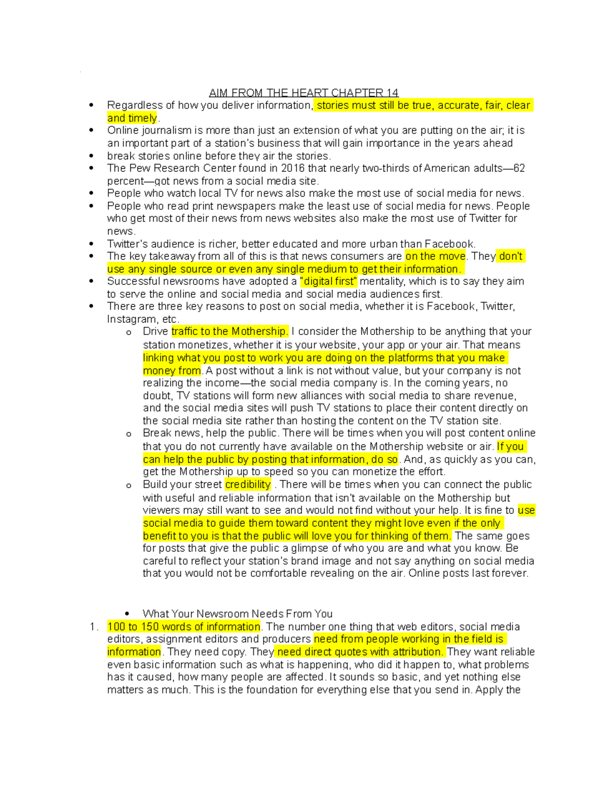 AIM FROM THE Heart Chapter 14 - AIM FROM THE HEART CHAPTER 14 ...