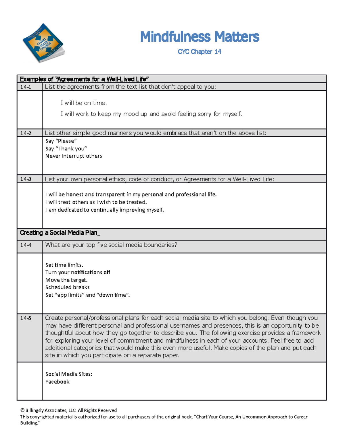 NQC14 Mindfulness - coursework - Mindfulness Matters CYC Chapter 14 ...