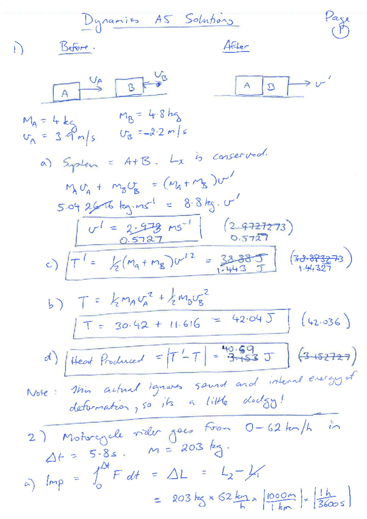 Adelaide uni dynamics Assignment 5 Solut - D z,atn-'t,- AS 5^/ro^Ò ,ö Ð ô ù W V¡ I .5- tÍ Mô 9 ...