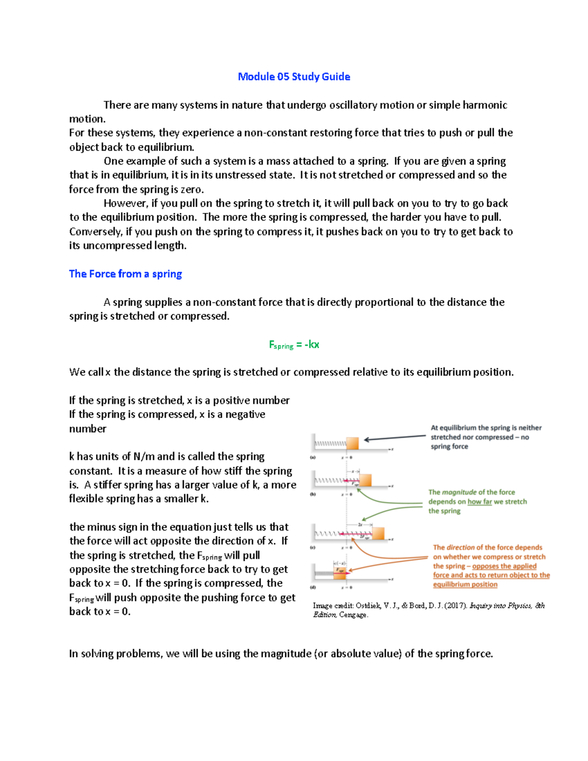 Module 05 Study Guide 1 - Professor Lisa Paulius - Module 05 Study ...
