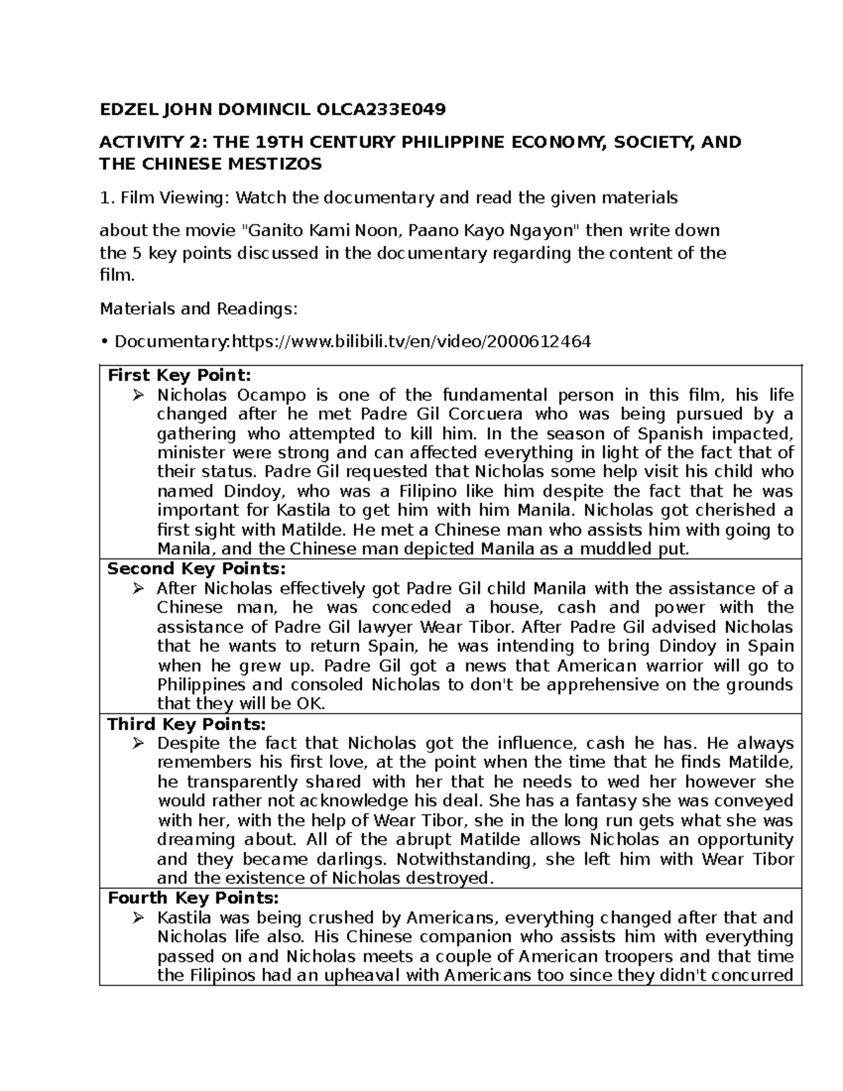 Olrizalcrs - Activity 2 Domincil, Edzel - EDZEL JOHN DOMINCIL OLCA233E ...