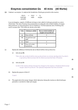 Rqp 2 risk assesment AQA - Lancaster Girls’ Grammar School Chemistry A ...
