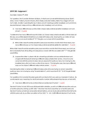Assignment 8-1 - Regeneron - Internal STAT 285 - Assignment 8 Due Date: November 13 th , 2024 ...